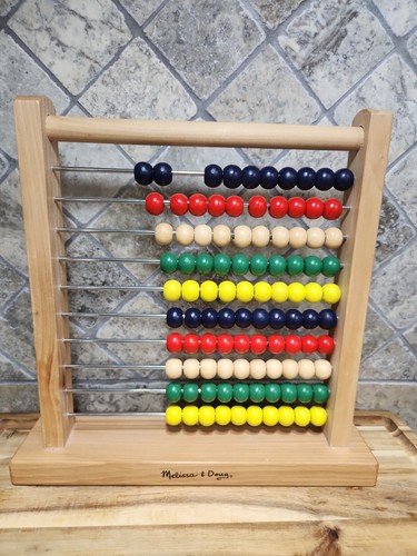 Melissa and Doug Abacus Classic Wooden Educational Counting Toy with ...