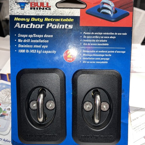 Highland Heavy Duty Retractable Anchor Points #31460 Capacity Bull Ring ...
