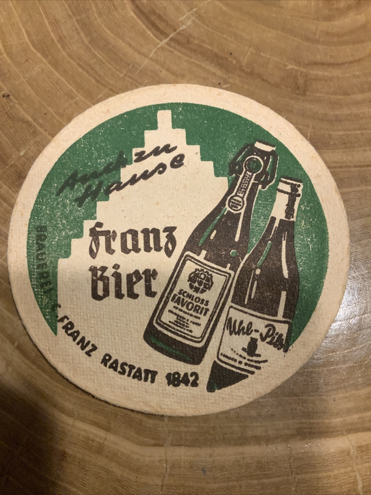 1950’s Seit Uber 100 Fahren Franz - Bier GERMAN Beer Coaster | eBay