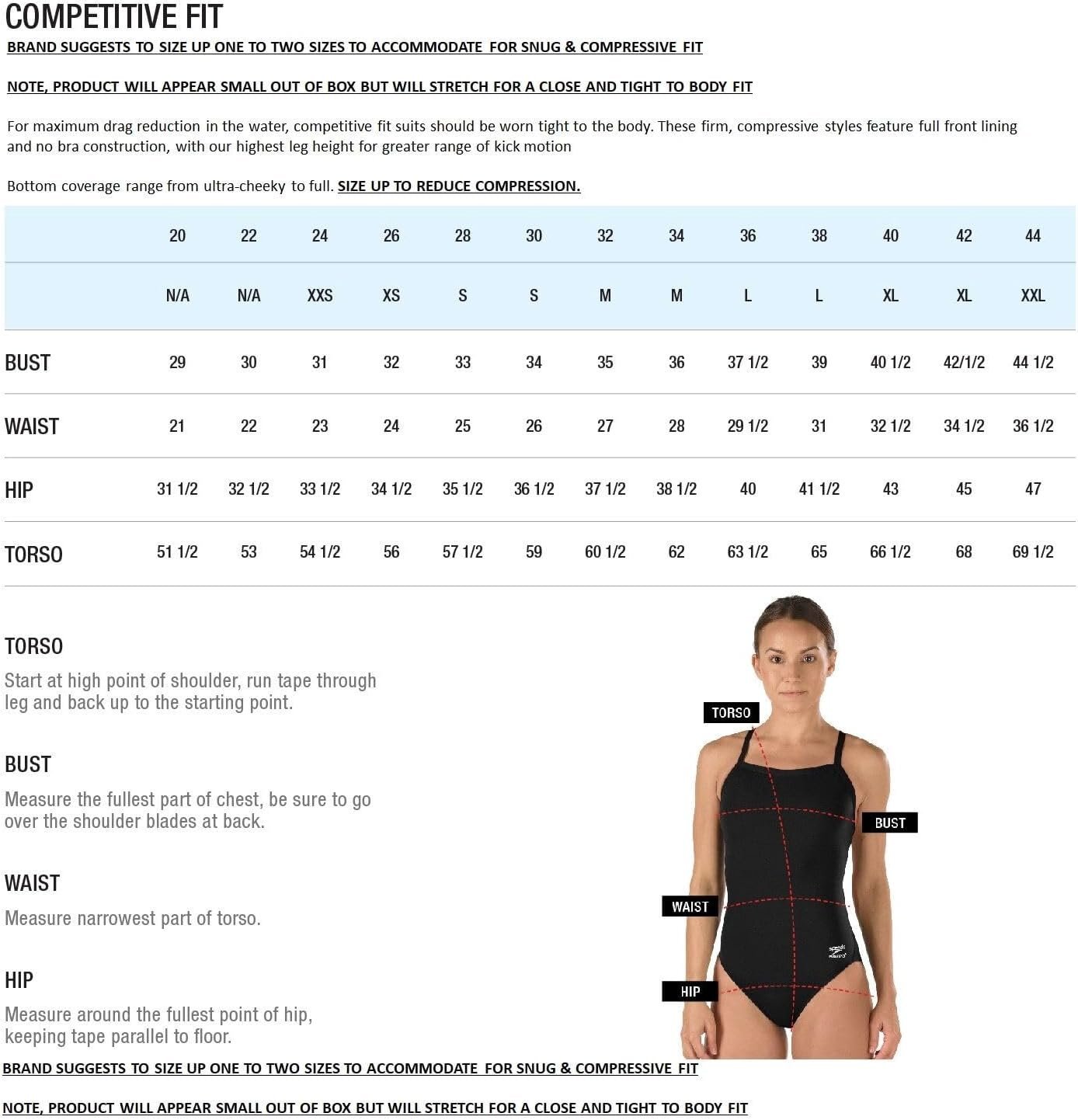 Speedo Endurance Women's Swimsuit Size 6/32 Black 819016 for sale ...