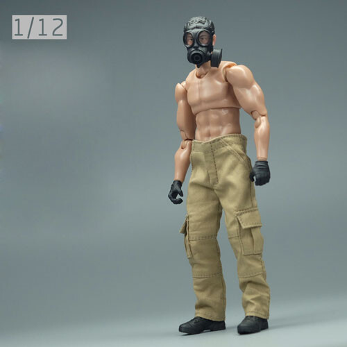 1/12 Tactical Combat Cargo Pants Helmet Head Boots F 6'' Action Figure ...