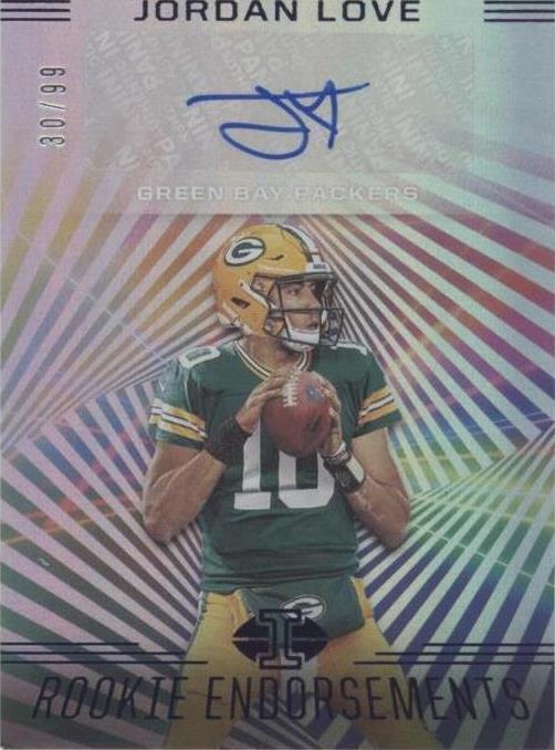 2020 Panini Illusions - Rookie Endorsements Jordan Love #RE4 Blue /99 ...