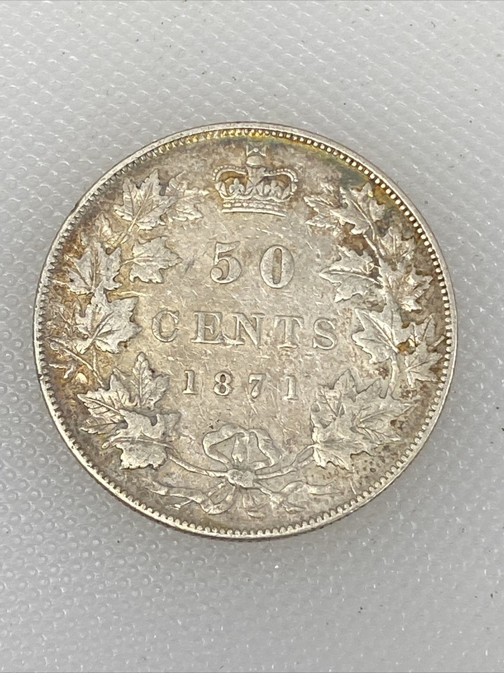 1871 canada 50 cents half dollar V1 | eBay