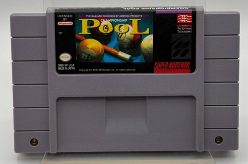 Championship Pool (Super Nintendo, 1993) | eBay