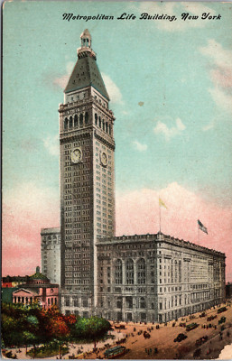 New York City Metropolitan Life Building Ca 1907 Birds Eye View ...