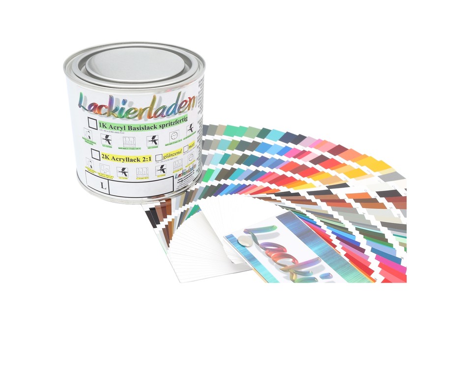 Autolack 0,5 Liter spritzfertig für Pantone 007454C 7454C Blue | 0,5L ...