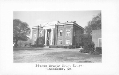 GA~GEORGIA~BLACKSHEAR~PIERCE COUNTY COURT HOUSE~REAL PHOTO~RPPC | eBay