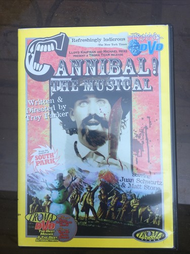 Cannibal The Musical DVD Trey Parker Matt Stone Troma Schlock Horror ...