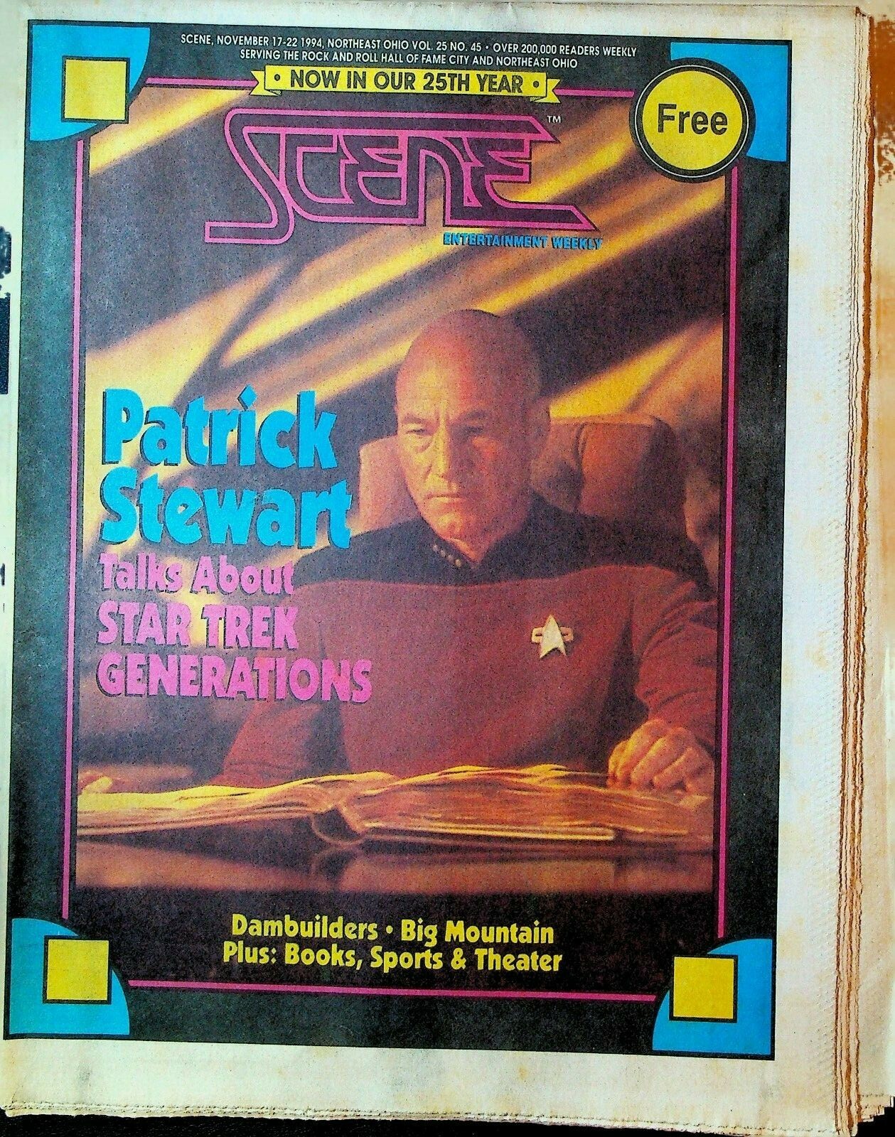 Cleveland Scene Magazine November 17 1994 Patrick Stewart Star Trek ...