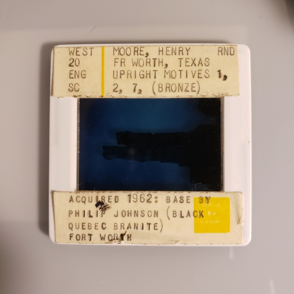 Henry Moore Upright Motives 1, 2, 7 Sculpture, Fort Worth, TX 35mm ...