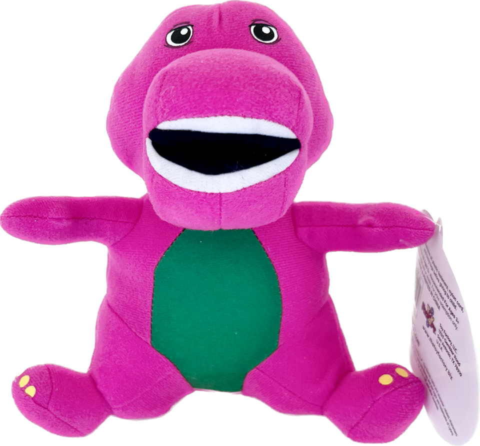 Set of 3 Barney the Dinosaur Plush Toys Yellow BJ, Barney, Baby Bop 7 ...