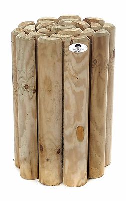 Log Rolls Garden Border Grass Lawn Edging Wooden Log Path Edge 20 ...