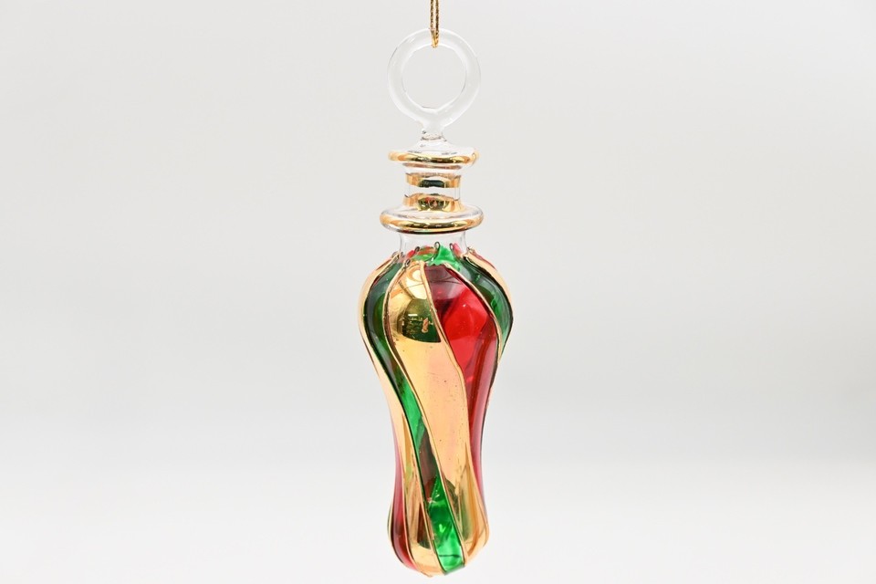 Vintage Kurt Adler Luxor Collection Ornament Egyptian Glass 24K Gold ...