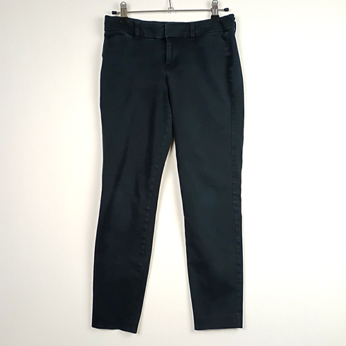 Old Navy High Rise Pixie Straight Black Pants Smooth Pockets Women’s ...