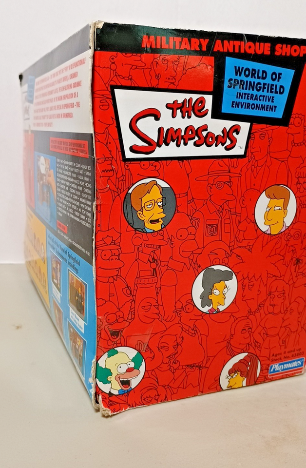 2003 WOS Playmates Simpsons Military Antique Shop w Herman NEW IN BOX ...