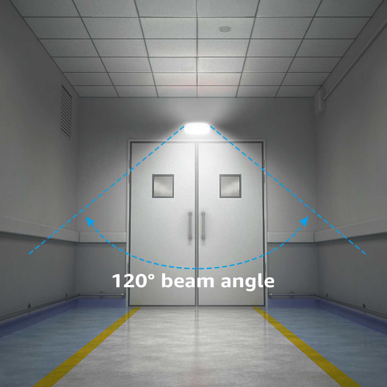 2 PACK LED Wet Location Outdoor Emergency Light with Battery Backup, UL ...