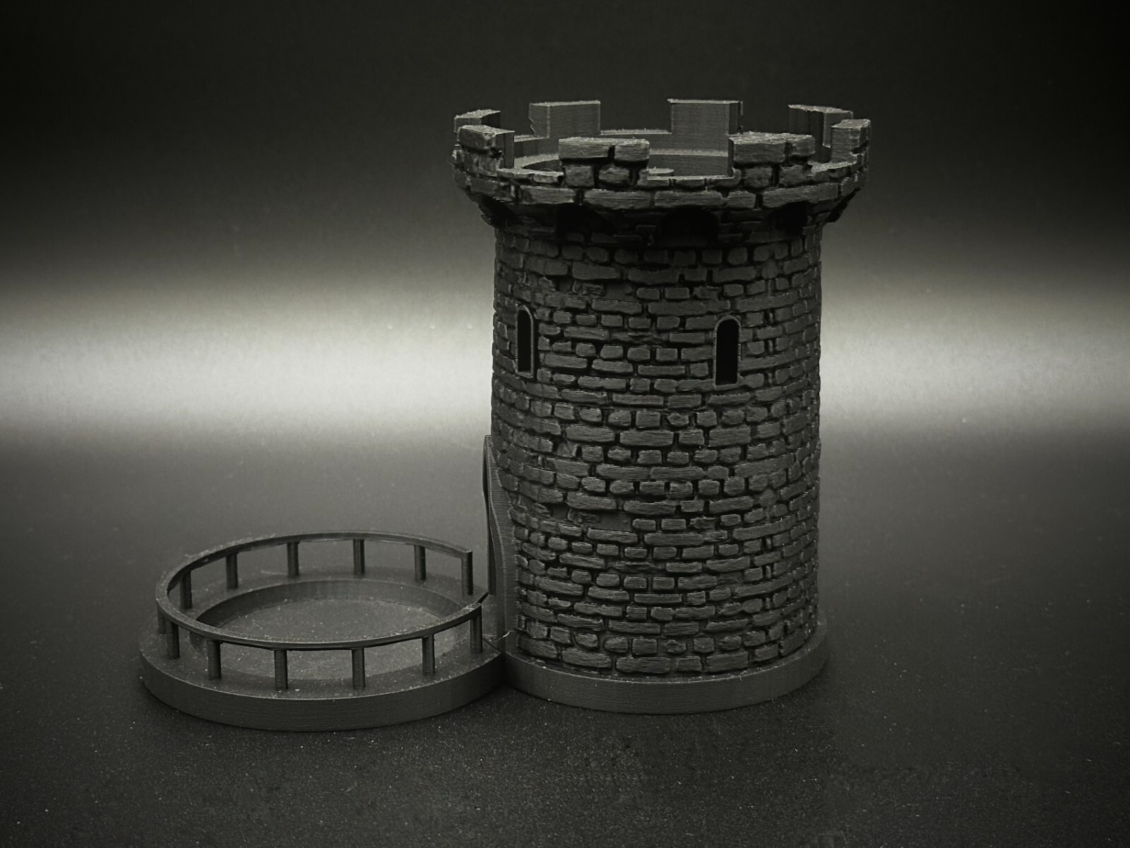 Lighted 5" Dice Tower and Tray w/ Swapable stairs, DnD,Dungeons and ...