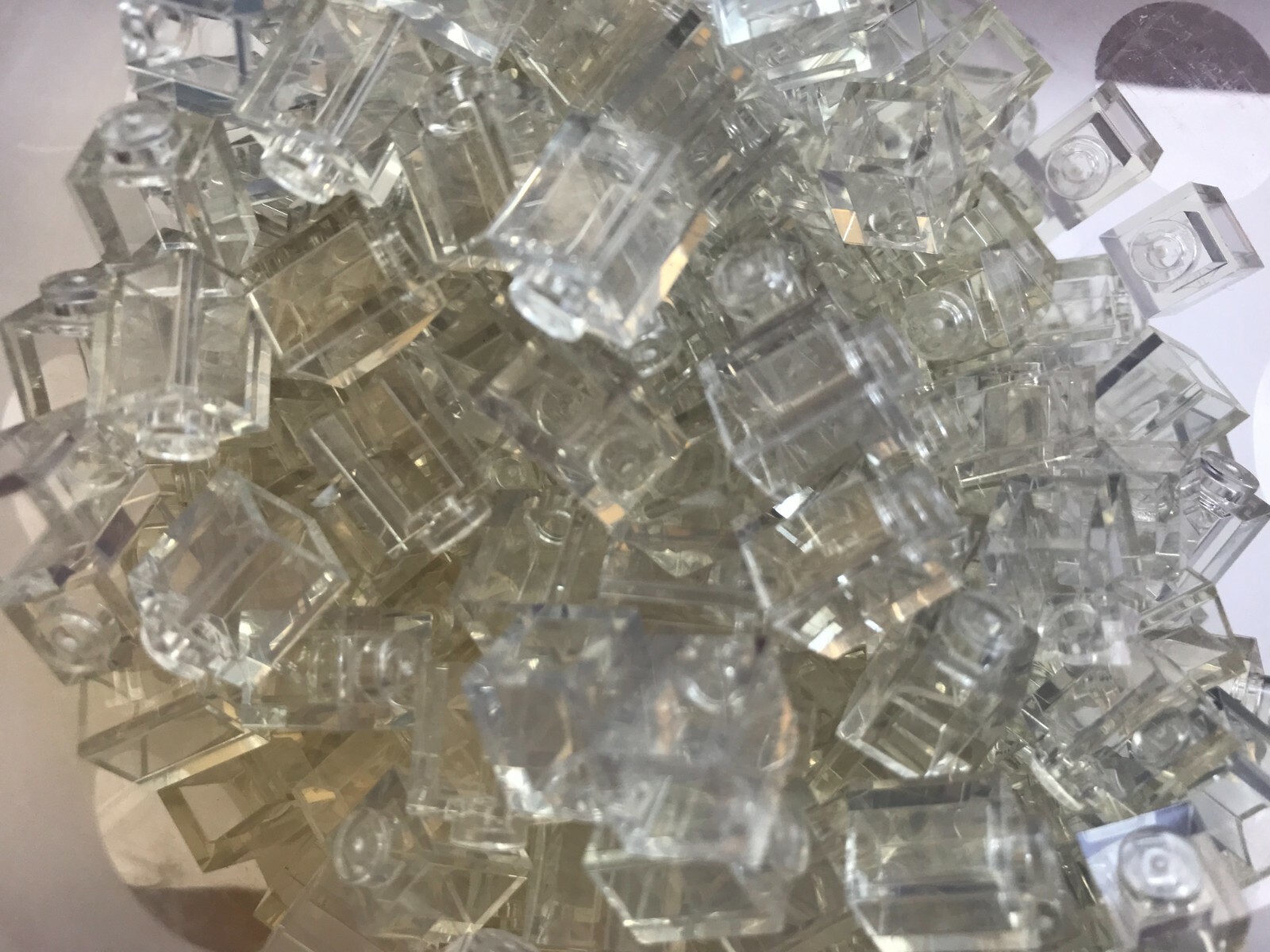 LEGO- BRAND NEW-#3005- 1 x 1 TRANS CLEAR BRICKS-25 PIECES | eBay