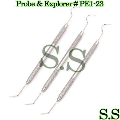 3 Probe & Explorer # PE1-23 Dental Surgical Instruments | eBay