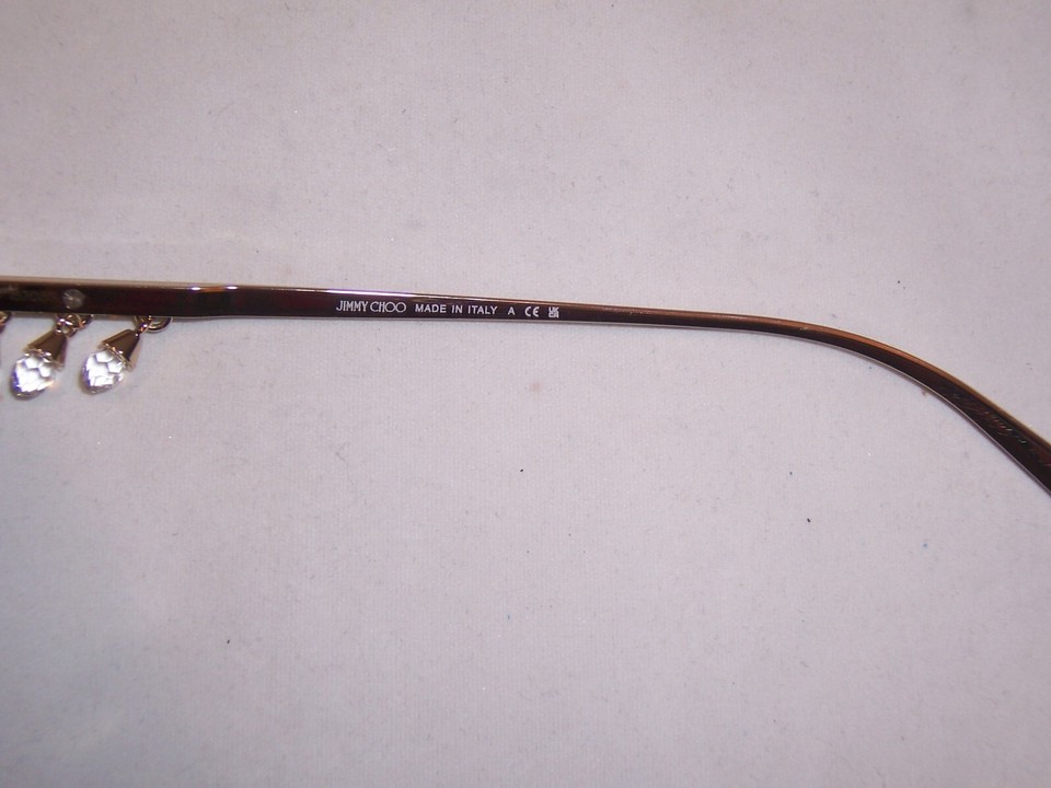 NEW JIMMY CHOO SUNGLASSES JC 4001B 300673 PALE GOLD/BROWN AUTHENTIC ...