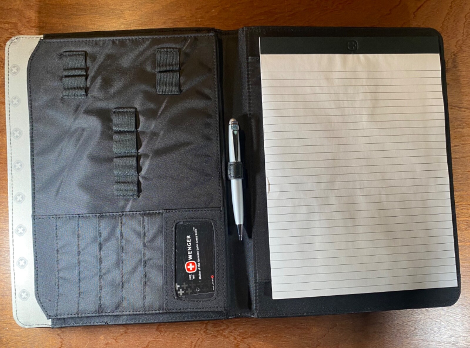 Wenger Swiss Army Leather Portfolio Organizer • Presentation Padfolio ...