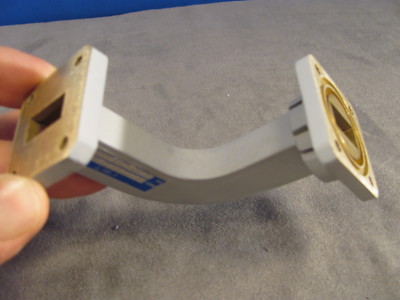 Waveguide WR75 Sweep H-bend (A)2.50"x(B)2.50" Cover Smooth x Square ...