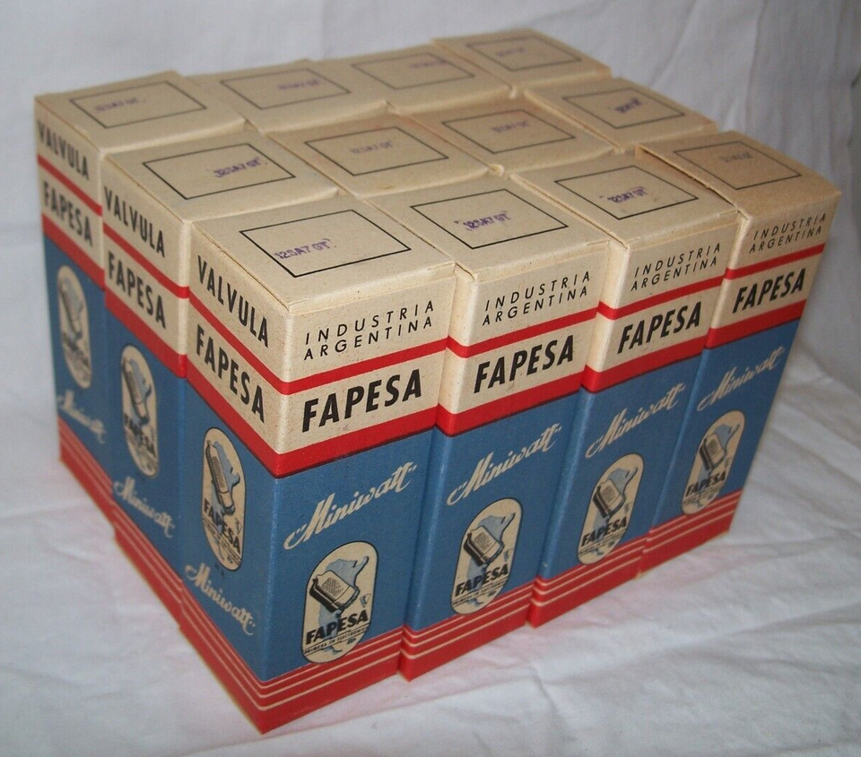 NOS FAPESA 12SA7GT tube,original box,tested strong,12SA7,Philips ...
