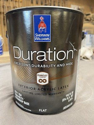 1 Gallon Sherwin Williams Duration Exterior Flat Paint / Denim Blue | eBay
