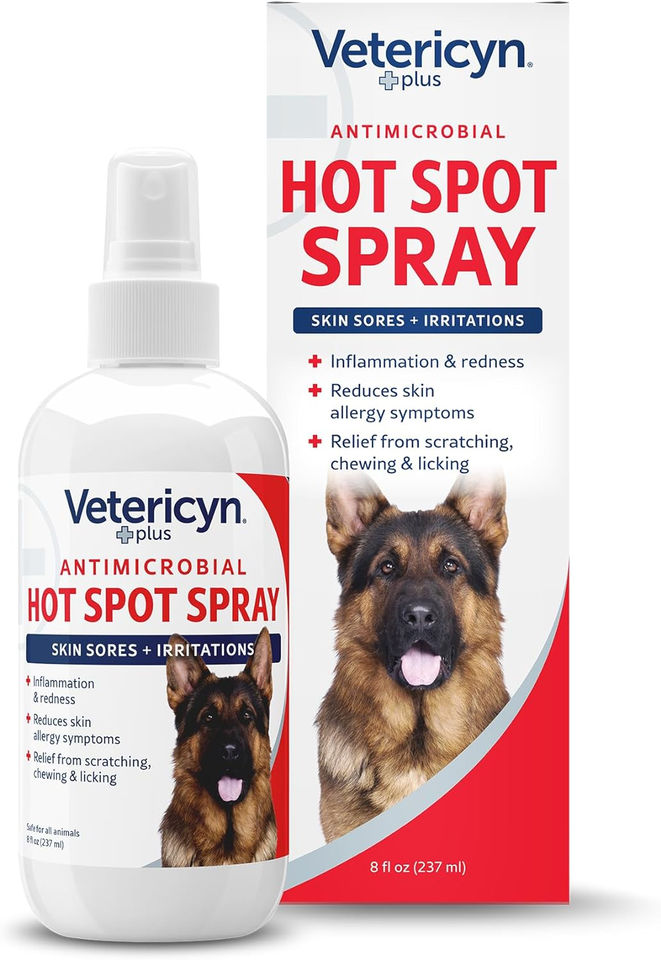 plus Hot Spot Spray for Dogs Skin Sores and Irritations | Itch Relief ...