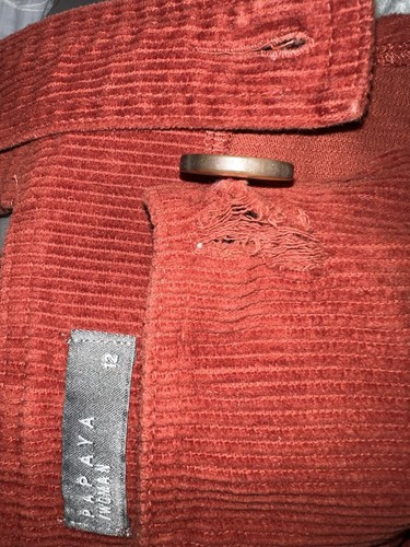 DAMAGED Papaya Pinafore dress - UK 12 rusty orange colour | eBay UK