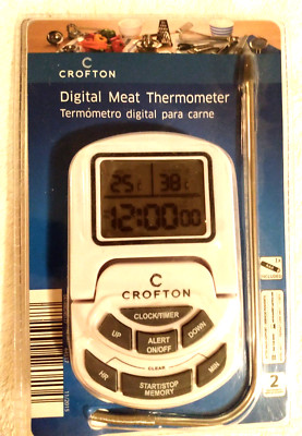 Crofton Digital Meat Thermometer With Probe And Timer New Sealed | eBay