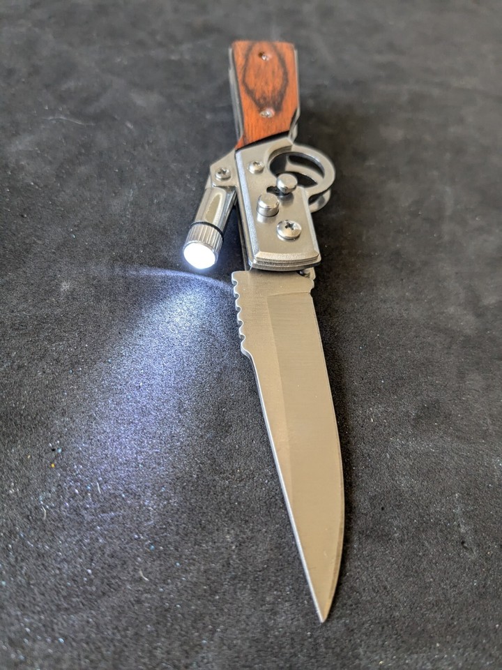 Pocket knife Folding Knife Led light Rifle knife Tactical knife AK 47 ...