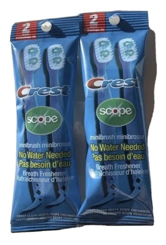 Crest Scope Mini Brushes-Disposable Toothbrushes with Toothpaste 2 - 2 ...