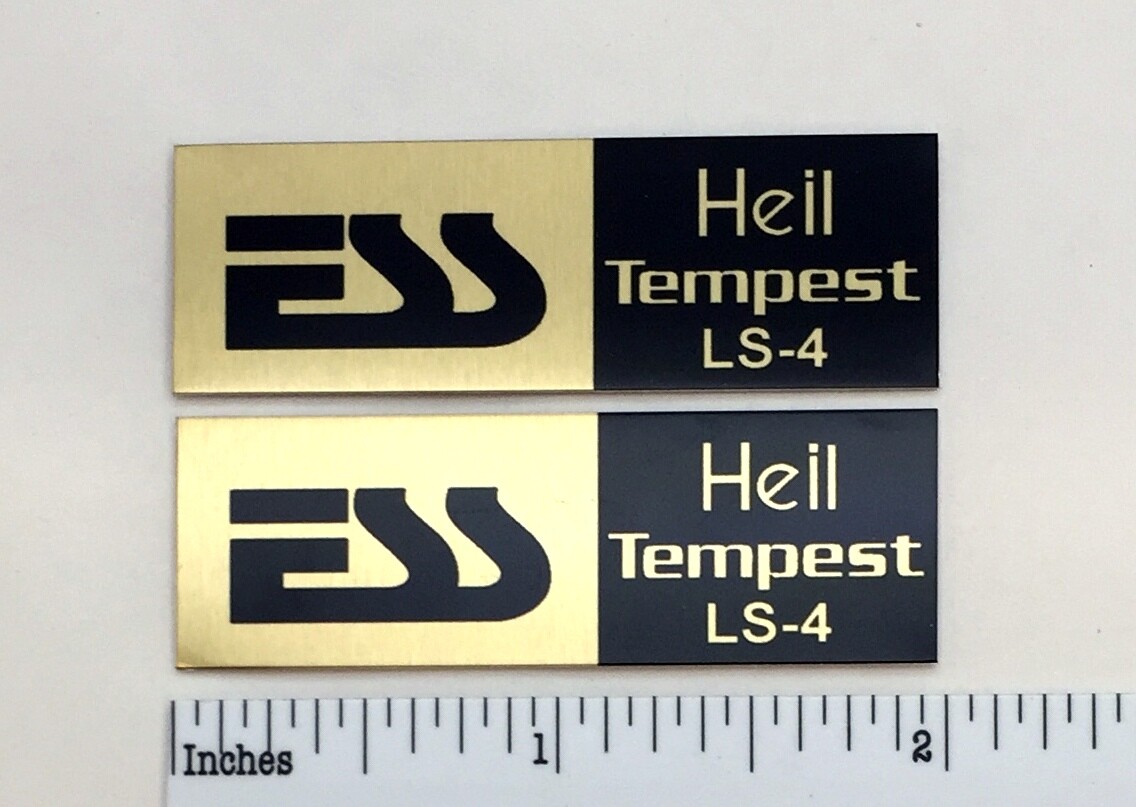 ESS Heil Tempest LS-4 Speaker Badge Logo Emblems Pair Free Shipping | eBay