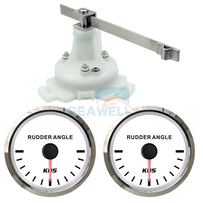 KUS 2PCS Rudder Angle Gauge Dual Station Rudder Position Indicator 52mm ...