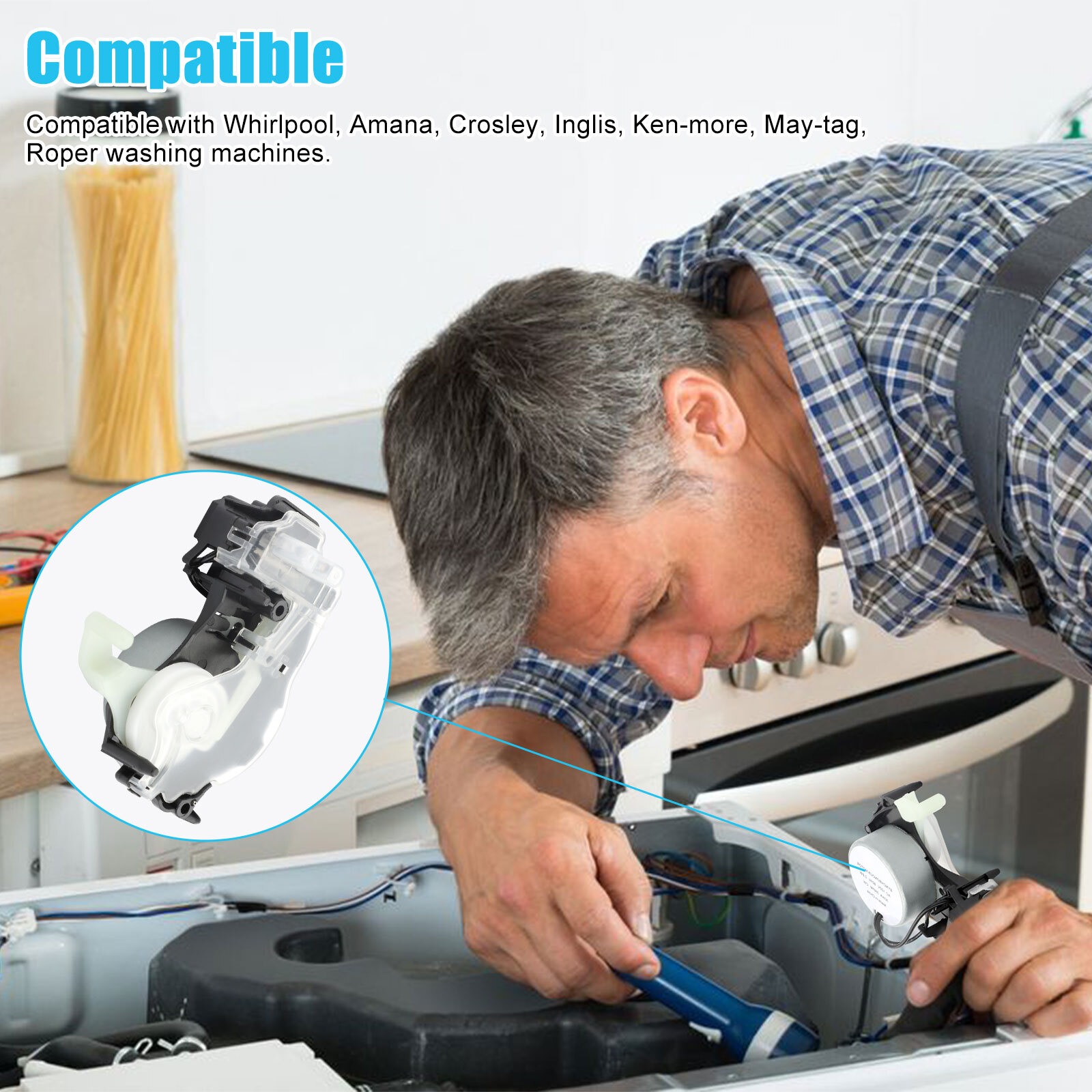 W10913953 Washer Shift Actuator For Whirlpool Maytag Kenmore W10815026 ...