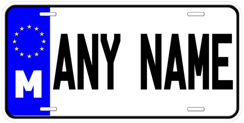 Malta M EU Any Name Personalized Novelty Car License Plate | eBay
