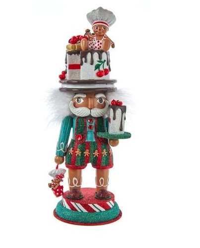 15" Hollywood™ Gingerbread Cake maker Nutcracker Kurt Adler HA0604 ...