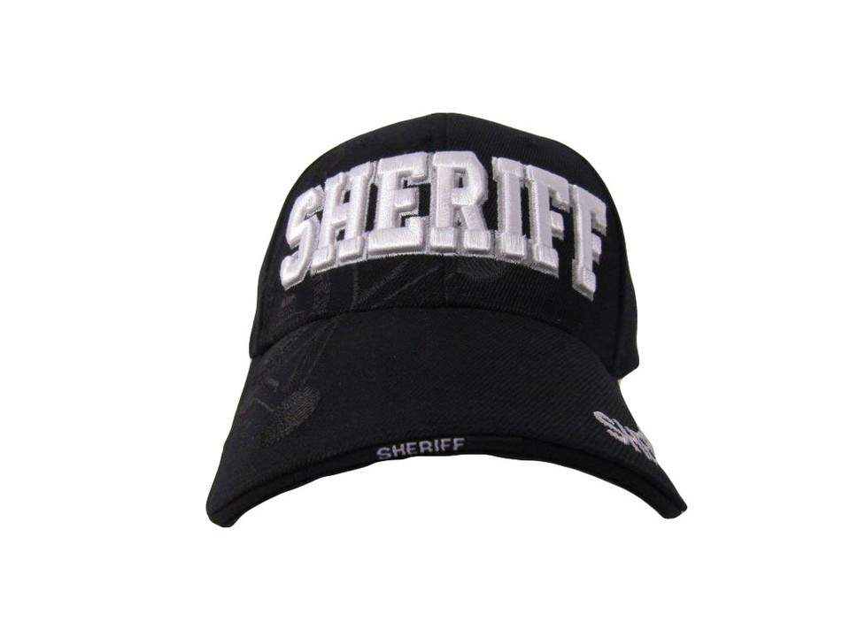 Sheriff Law Enforcement Police Badge Shadow 3D Embroidered Cap Hat | eBay