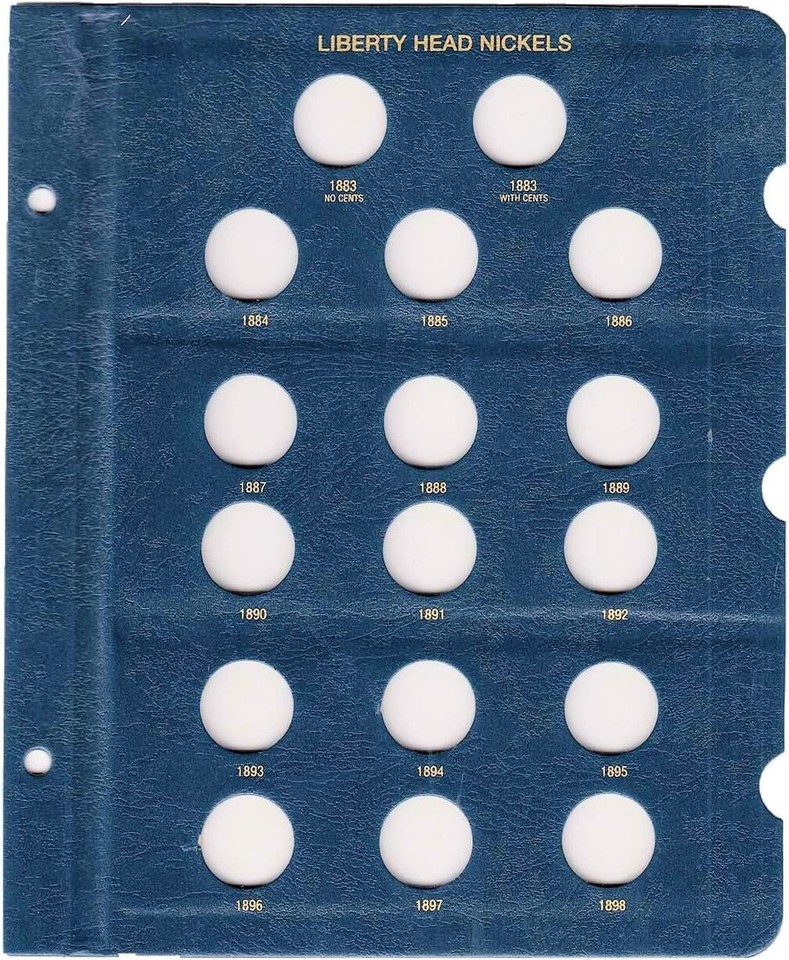 Whitman US Liberty "V" Nickel Coin Album 1883-1912 #9114 | eBay