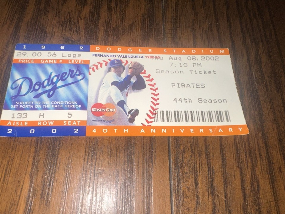 Dodgers Memorabilia Lot–Vintage Tickets, Pins, Yearbook, Framed Art ...