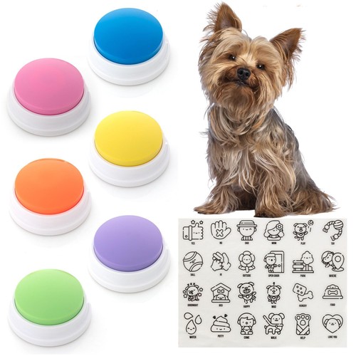 Talking Buttons for Dogs - Dog Training Push Buttons -Talk Commands ...