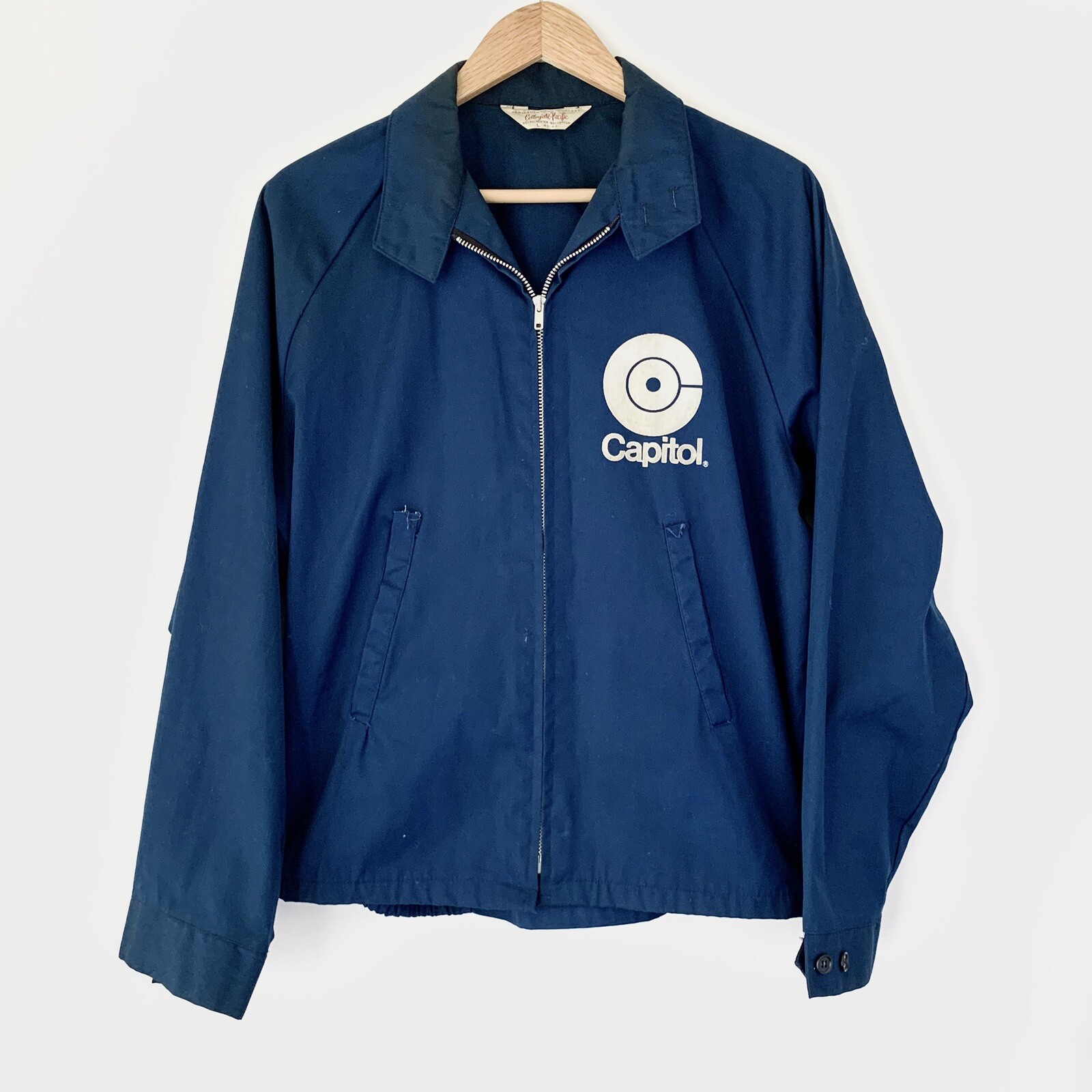 1960s Capitol Records Vintage Employee Zip Up Jacket … - Gem