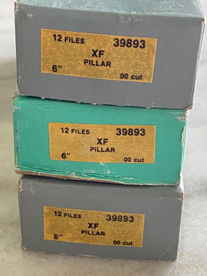 NICHOLSON #39893 6" Pillar 00 Cut XF Swiss Pattern Hand File, Made in ...