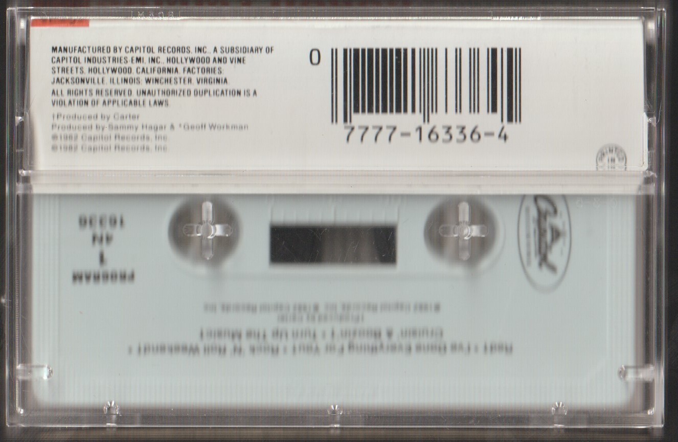 Sammy Hagar - Rematch 1982 (XDR Audio Cassette) Capitol Records 4N ...