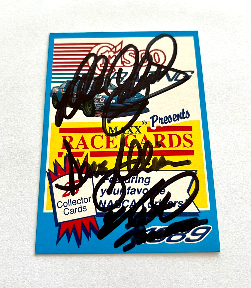 Dale Earnhardt, Davey Allison & Neil Bonnett NASCAR 1989 Maxx ...