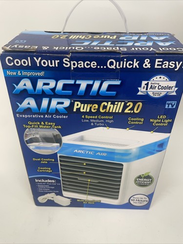Artic Air Pure Chill 2.0 - 4Speed As Seen on TV Built In LED Light New ...