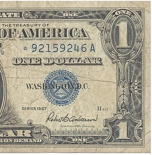 Series 1957 $1.00 STAR NOTE ONE DOLLAR SILVER CERTIFICATE | eBay