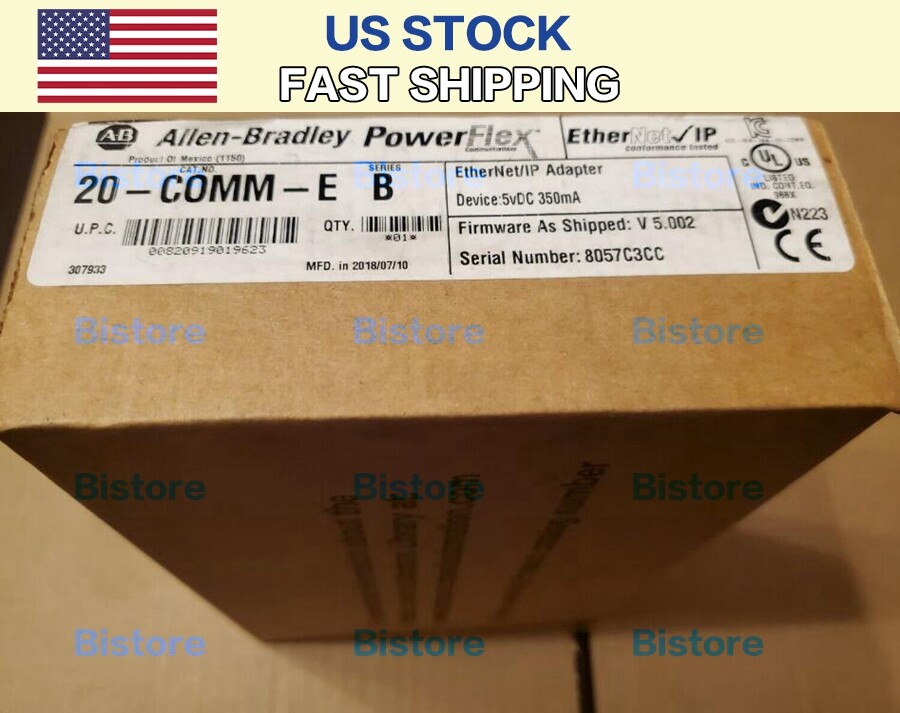 1PCS 20-COMM-E Allen Bradley EtherNet/IP Adapter Series B Sealed ...