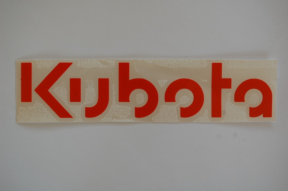 Kubota Sticker Vinyl Decal Tractor Car Window Choose Size 6" To 36 ...
